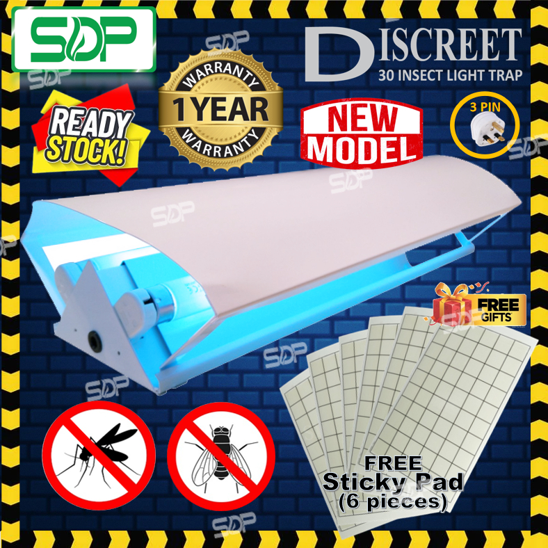 Discreet 30 Insect Fly Trap [2 YEARS WARRANTY !!!]/Sticky UV Light Trap ...