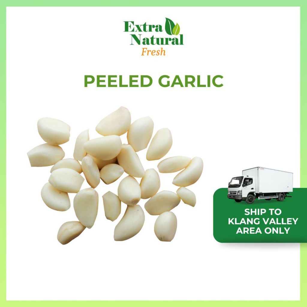 Fresh Peeled Garlic 1pkt (+/-500g) |Fresh Vegetable| [Extra Natural ...