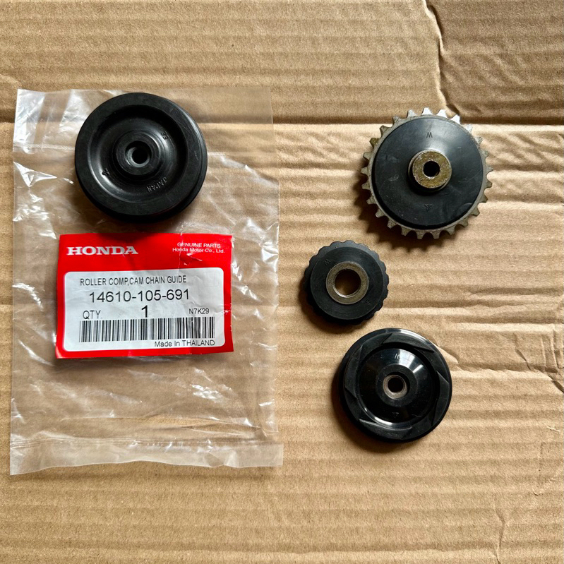 HONDA EX5 C70 GBO EX5 DREAM WAVE100 TIMING ROLLER OIL PUMP GEAR SET ROLLER KECIL ROLLER BESAR ...