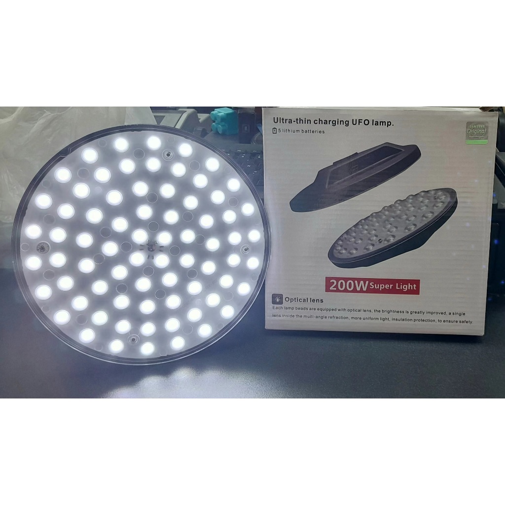 Intelligent Charging LED USB Ultrathin UFO Emergency Lamp Power Bank ...