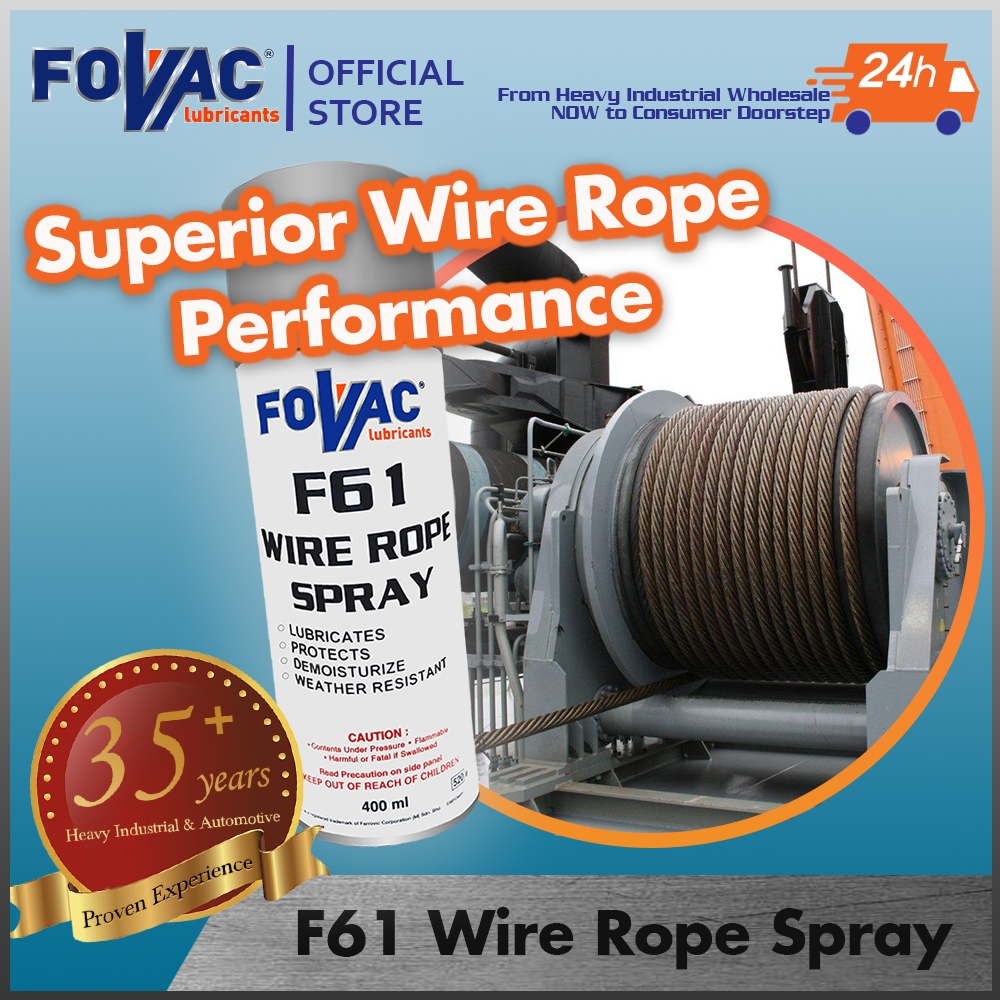 F61 Wire Rope Spray Aerosol/ Wire Rope Lubricants - 400ml | Shopee Malaysia