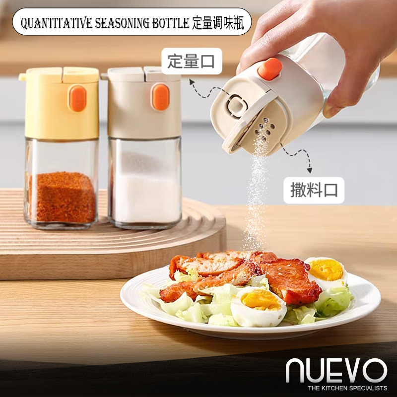 180ml Quantitative Seasoning Glass Bottle Jars For Spices Salt And Pepper Shaker Seasoning Jar ...