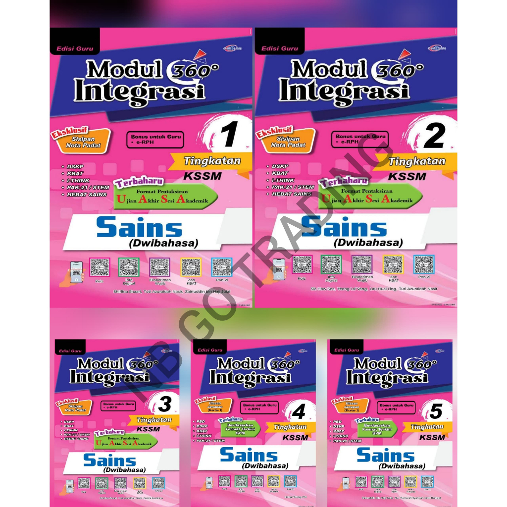 (NB) MODUL 360 INTEGRASI SAINS TINGKATAN 1 2 3 4 5 | Shopee Malaysia