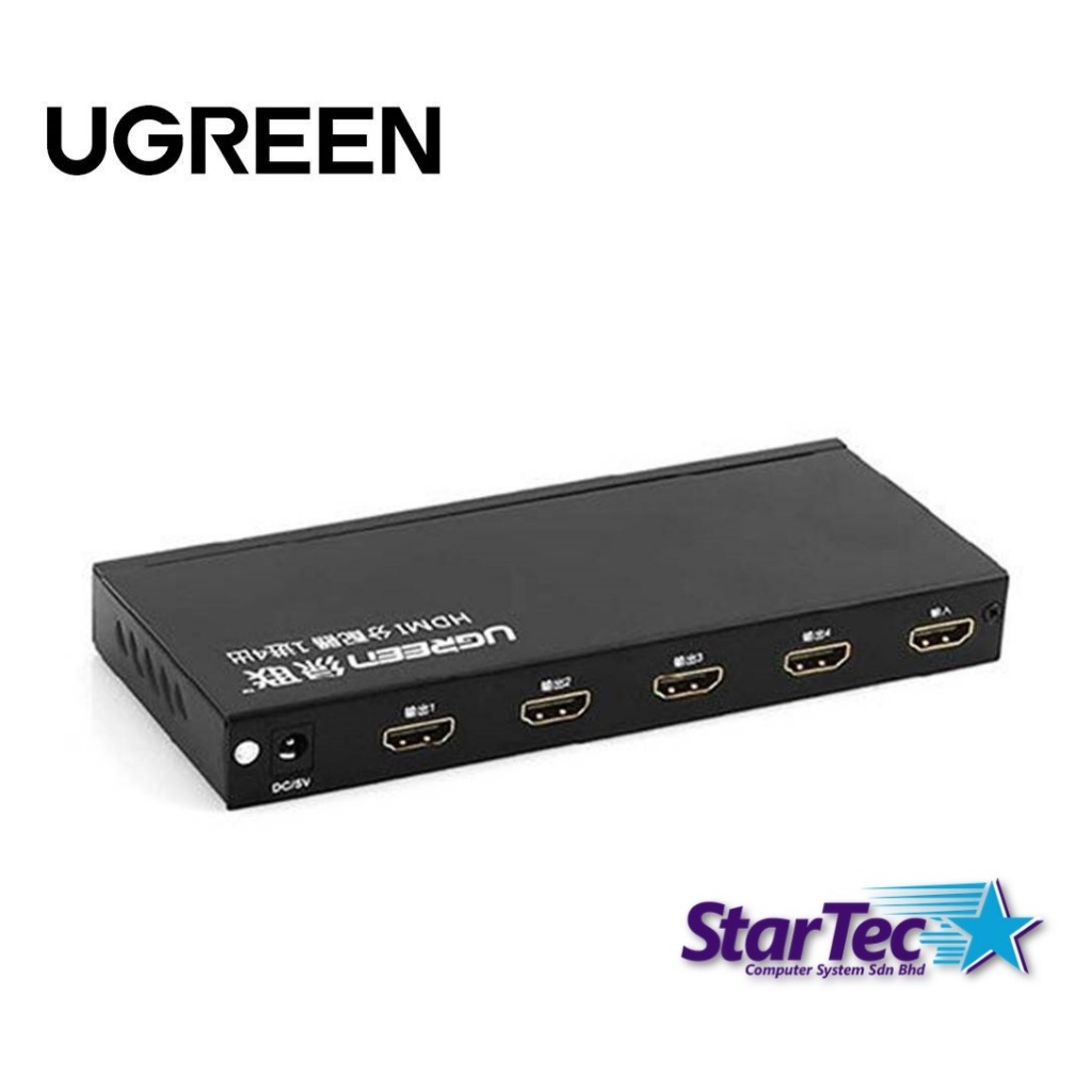 UGREEN 1X4 HDMI SPLITTER 4Kx2K @30Hz (CM620-40202UK) | Shopee Malaysia