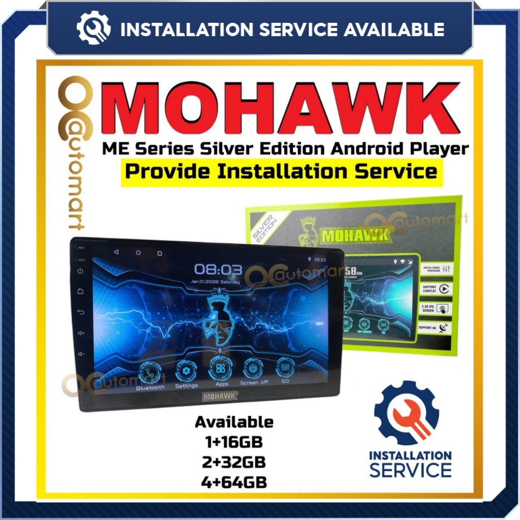 [Installation Provided] Mohawk Me Series 1+16 / 2+32 / 4+64 Silver ...