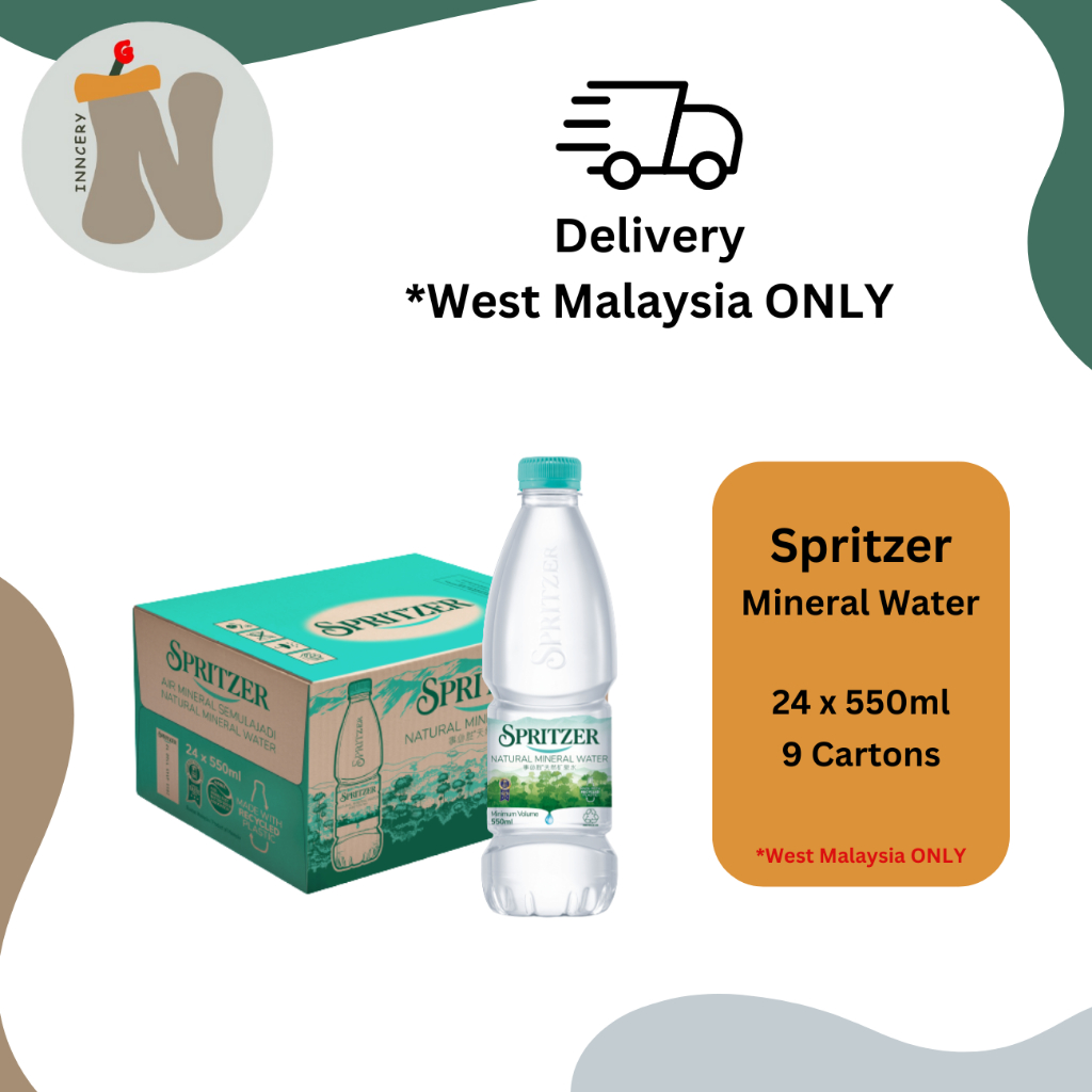 Spritzer Natural Mineral Water 24 x 550ml (9-12Cartons) | Shopee Malaysia