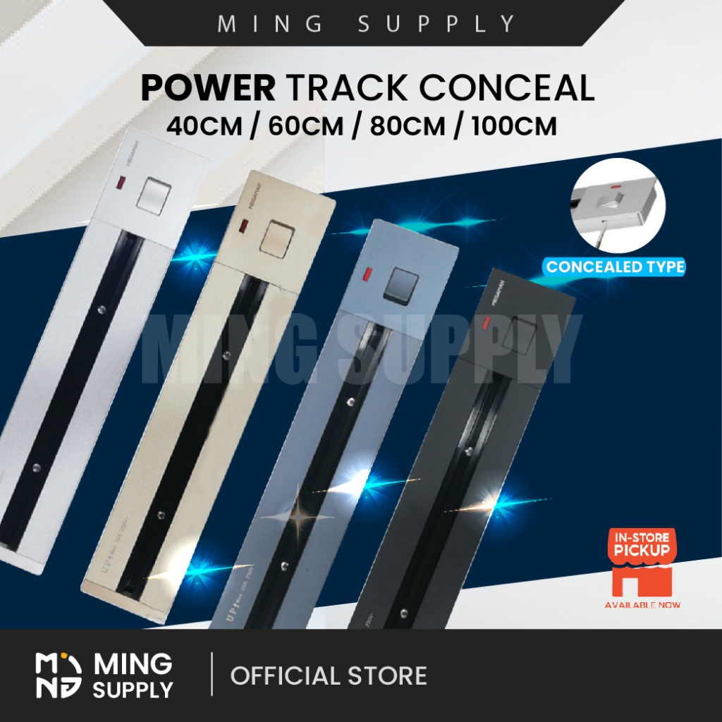 MS_ SIRIM MEGAMAN Power Track Socket Concealed Type 32A Power Line Long ...