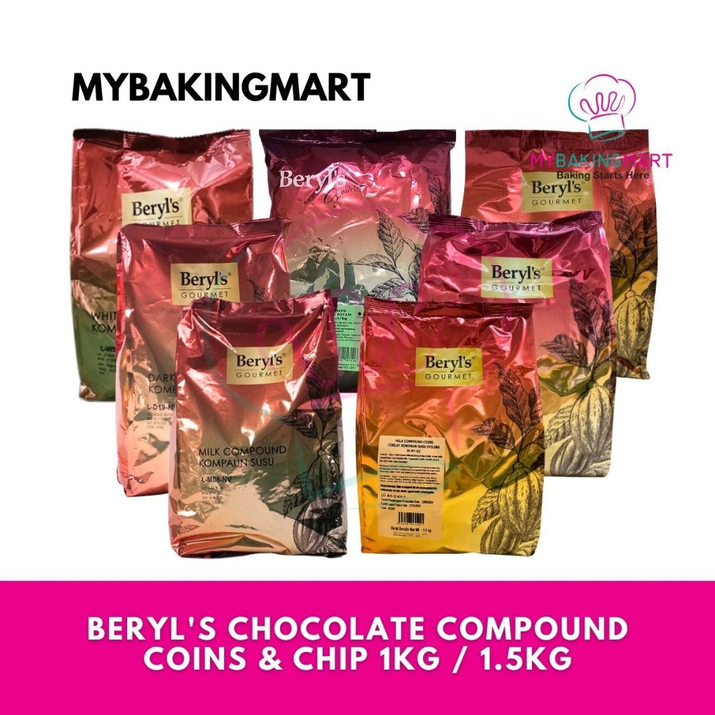 Beryl's Compound Coins Dark/ Milk/ White Chocolate / Chocolate Chip 1kg ...