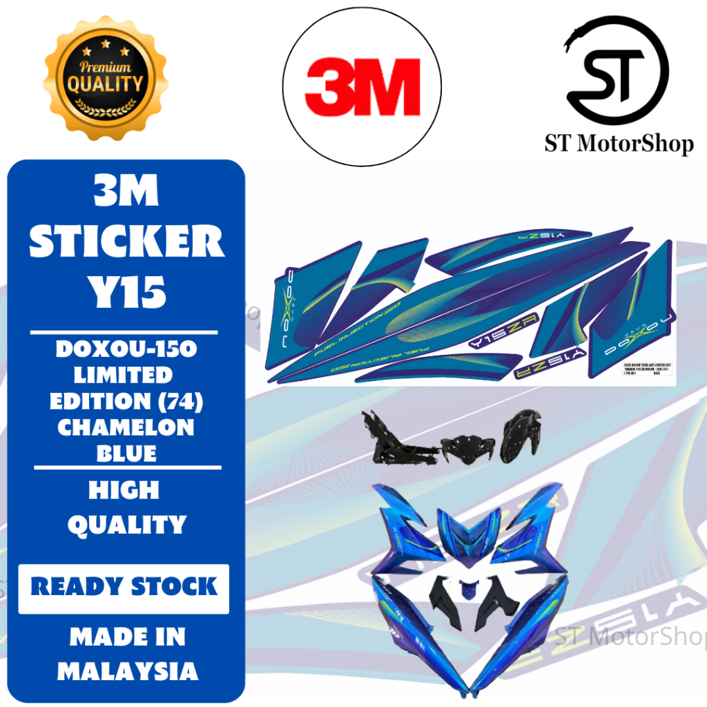 Sticker Cover Set Y15 YAMAHA Y15zr Coverset Stripe Y15 Stiker Doxou-150 ...