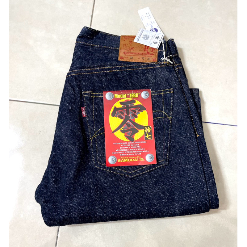 Original Samurai jeans s5000vx 17oz raw denim 17oz Straight cut made in japan | Shopee Malaysia