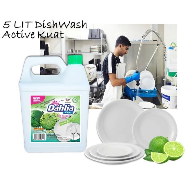 Eco 5 Lit sea salt Oil Removal Dishwashing Liquid Cecair Pencuci ...