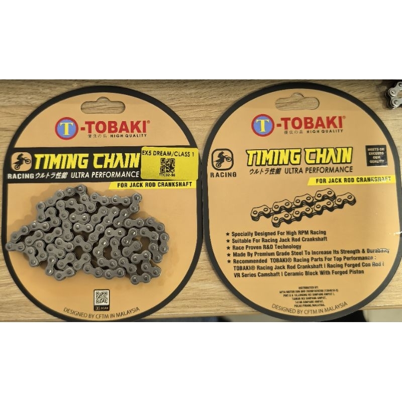 TOBAKI EX5 EX5 DREAM WAVE100 96L TIMING CHAIN (FOR JACK ROD CRANSHAFT ...