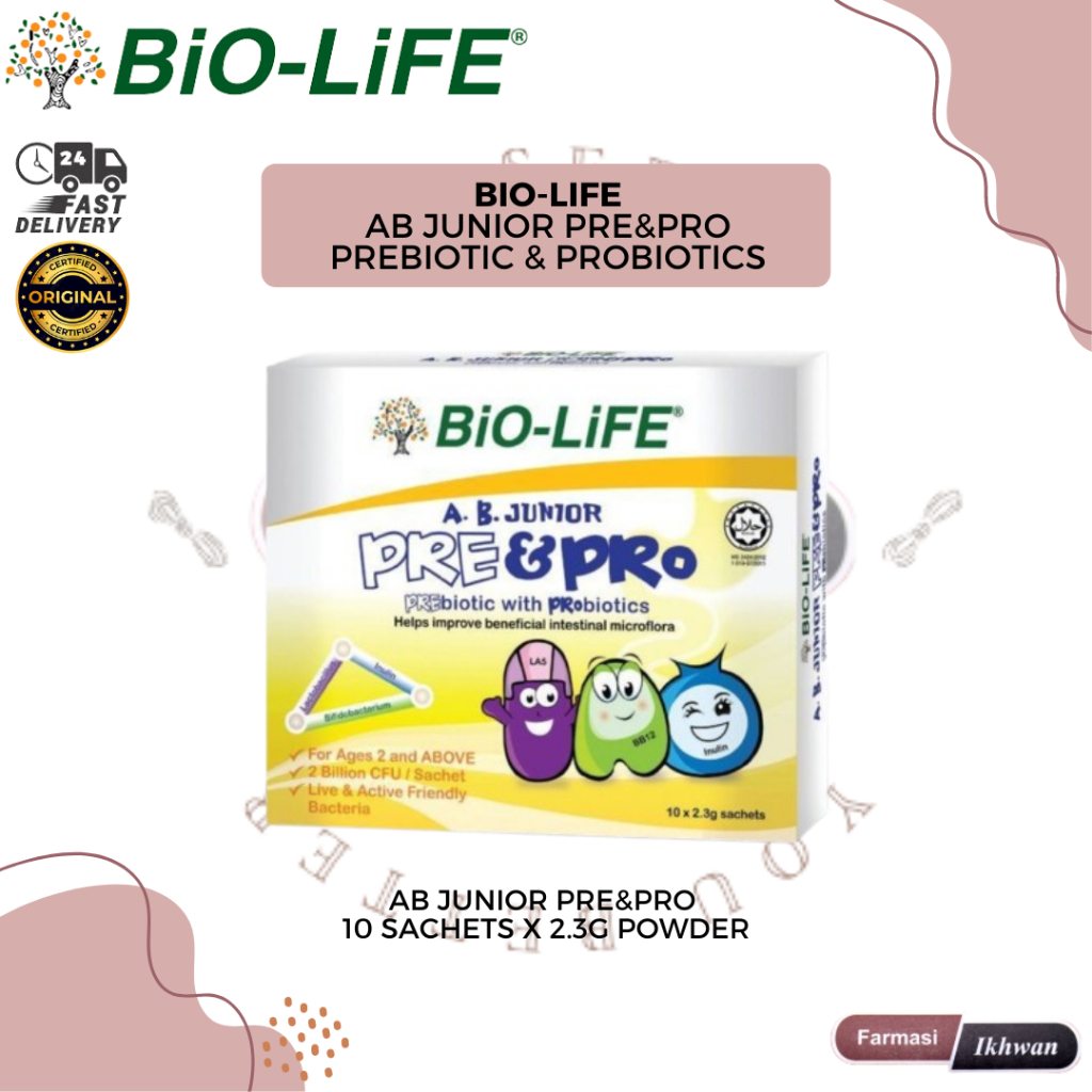 Bio-Life A.B Junior Prebiotic & Probiotics 30 Sachets | Shopee Malaysia