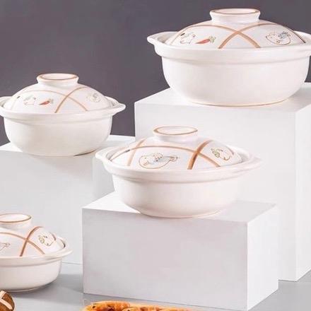 7”-13” Japanese Style Casserole Ceramic Flat Clay Pot 陶瓷平锅 Periuk ...