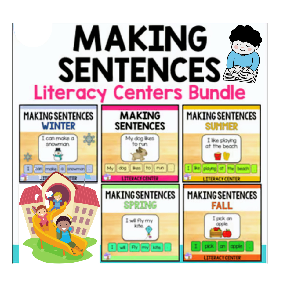 A610 – [PDF] Making Sentences Activities BUNDLE 5 sets 105 pages - kids ...
