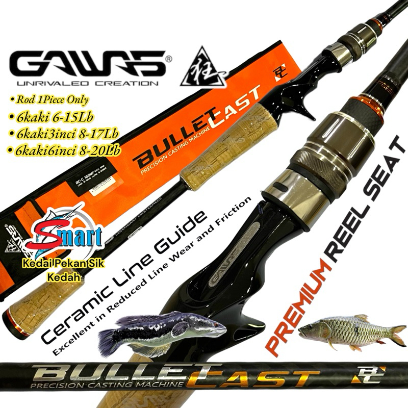 Gawas Bullet Cast Rod BC 1piece Only / GAWAS BULLETCAST BC | Shopee ...