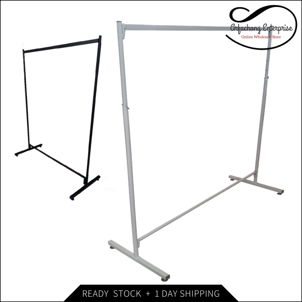 T-Stand Steel Drying Rack Clothes Dismantle Hanger Rack Garment ...