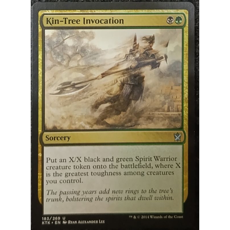 Magic The Gathering : Kin-Tree Invocation Uncommon Khans of Takir Card ...