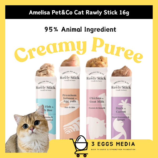 Amelisa Pet & Co. Rawly Stick Pet Puree Cat Stick (16g) | Shopee Malaysia