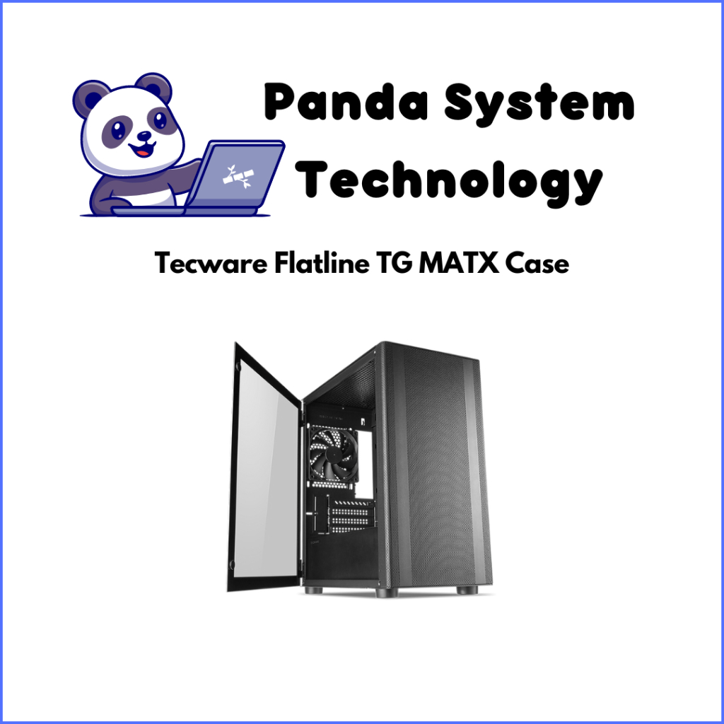 Tecware Flatline TG MATX Case - Black | Shopee Malaysia