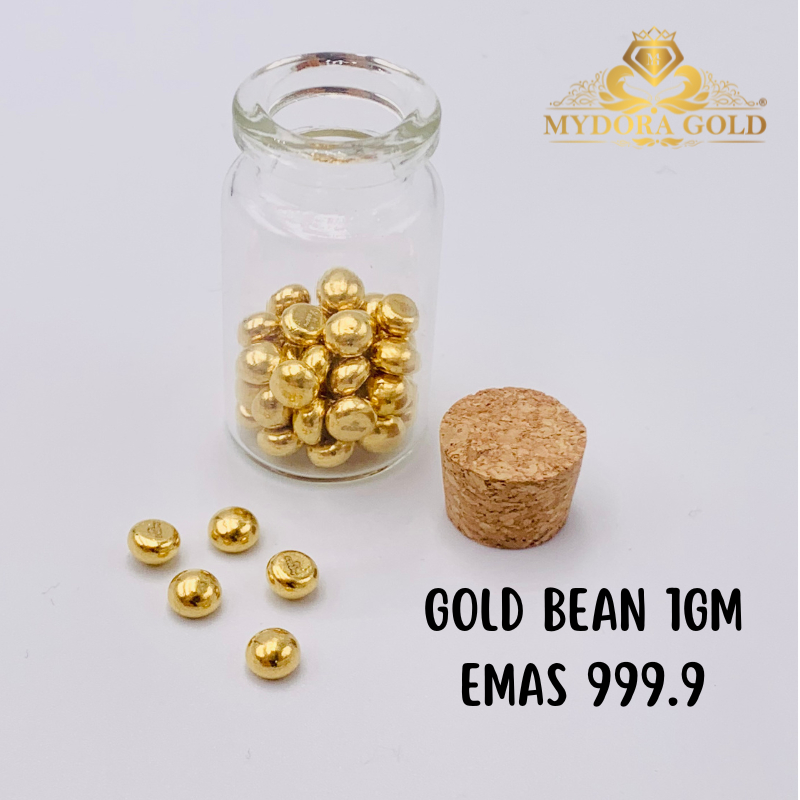 MYDORA Gold Bean 小金豆 1gm | EMAS 999.9 | Shopee Malaysia