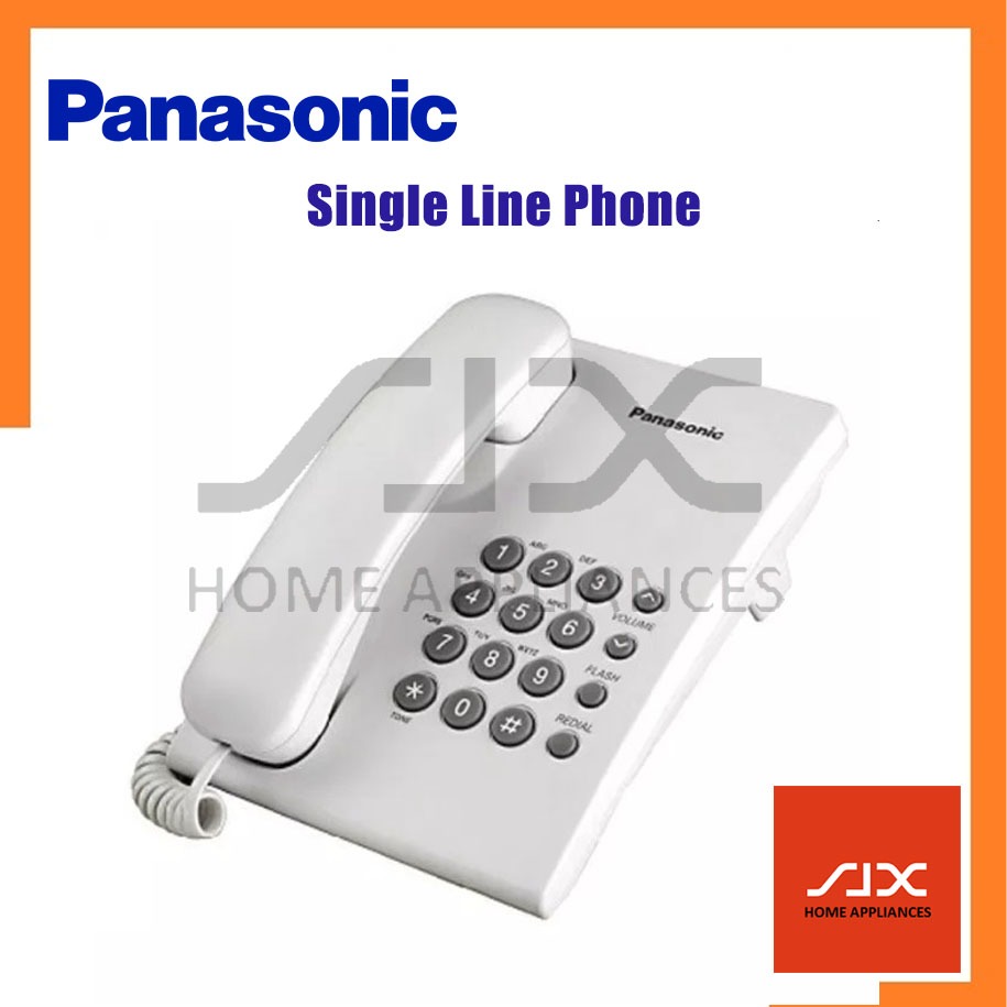 PANASONIC SINGLE LINE PHONE KX-TS500 White / KX-TS500MLW | Shopee Malaysia