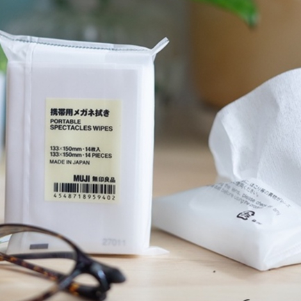 Muji Portable Spectacles Wipes for glasses, mobile phones, iPad and ...