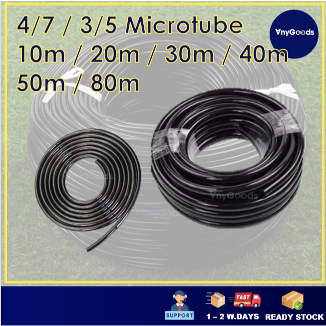 AnyGoods 4/7 & 3/5 MicroTubing Microtube Hose Pipe Dripping Fertigation ...