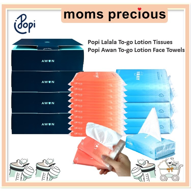Popi LaLaLa To-go LotionSoft Facial Tissues / Awan To-go Disposable ...