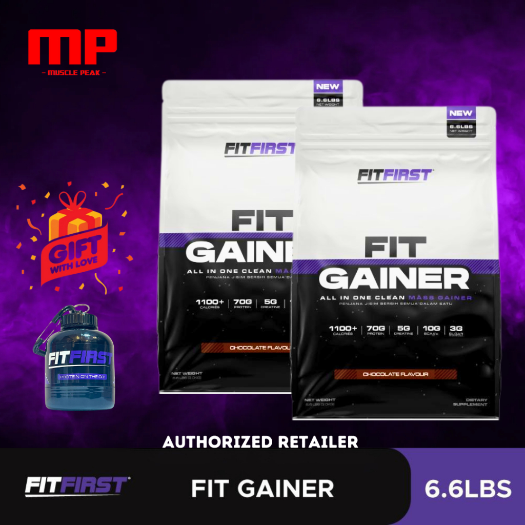 Fit First Fit Gainer (3kg) Mass Gainer Bulking Mass Naik Berat Badan ...