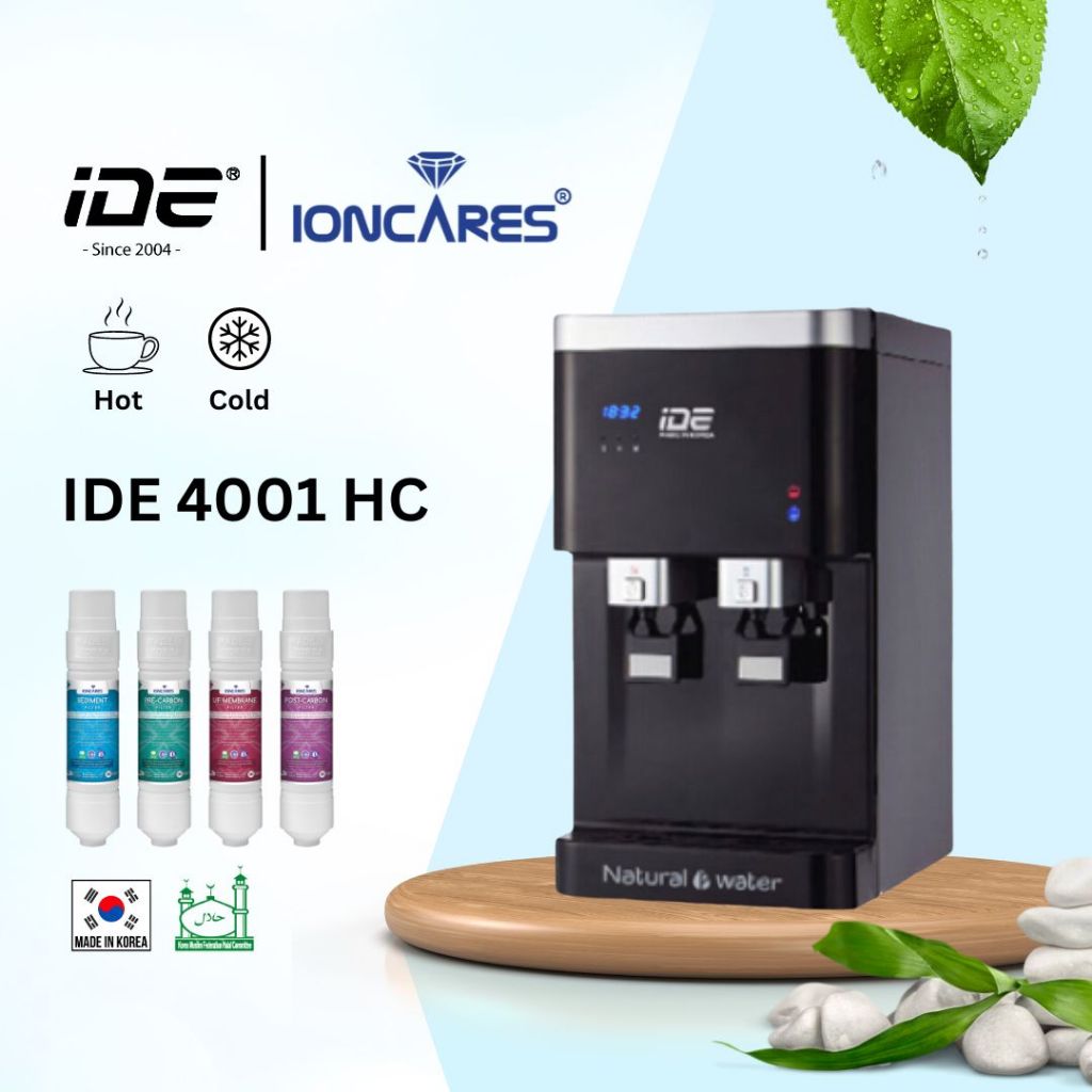 IDE 4001 Korea Hot Cold Water Purifier / IDE Indoor Water Dispenser ...