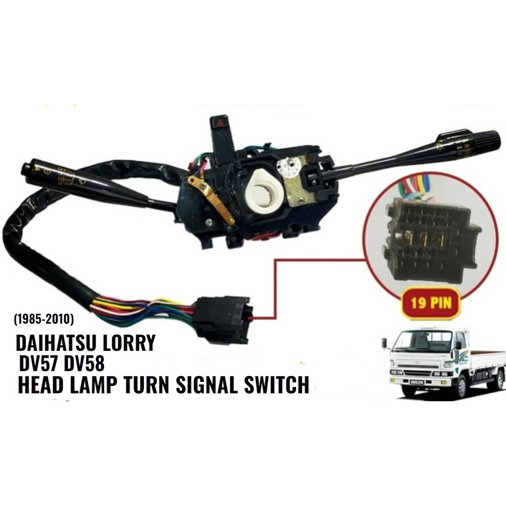 Daihatsu Delta DV57 DV58 Lorry Head Lamp Wiper Signal Turn Switch Suis ...
