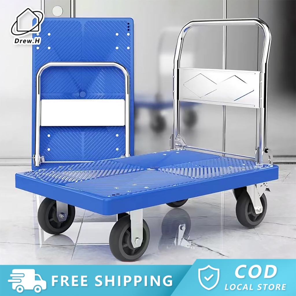 Trolley Heavy Duty Troli 1000KG Hand Truck Barang Foldable 手推車 拉貨 Troli Beroda | Shopee Malaysia