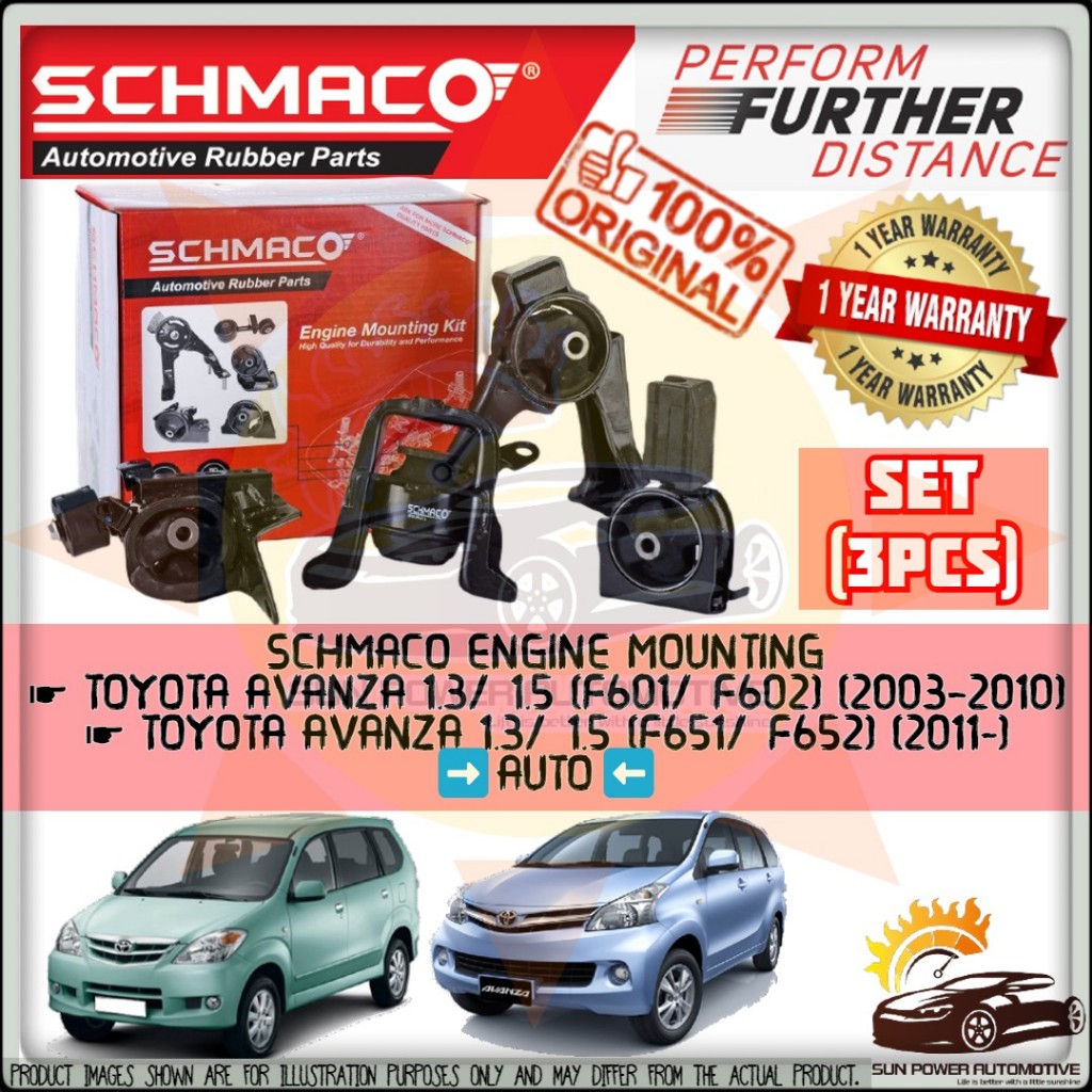 Toyota Avanza 1.3 / 1.5 / F601 F602 / F651 F652 ( AUTO ) SCHMACO ENGINE ...