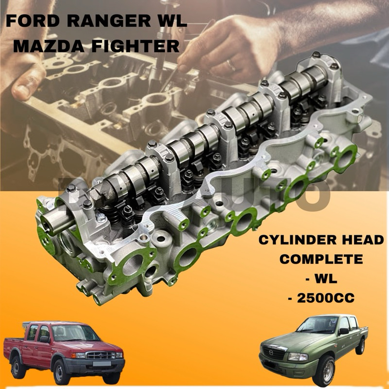 Ford RANGER WL CYLINDER HEAD COMPLETE 2500CC | Shopee Malaysia