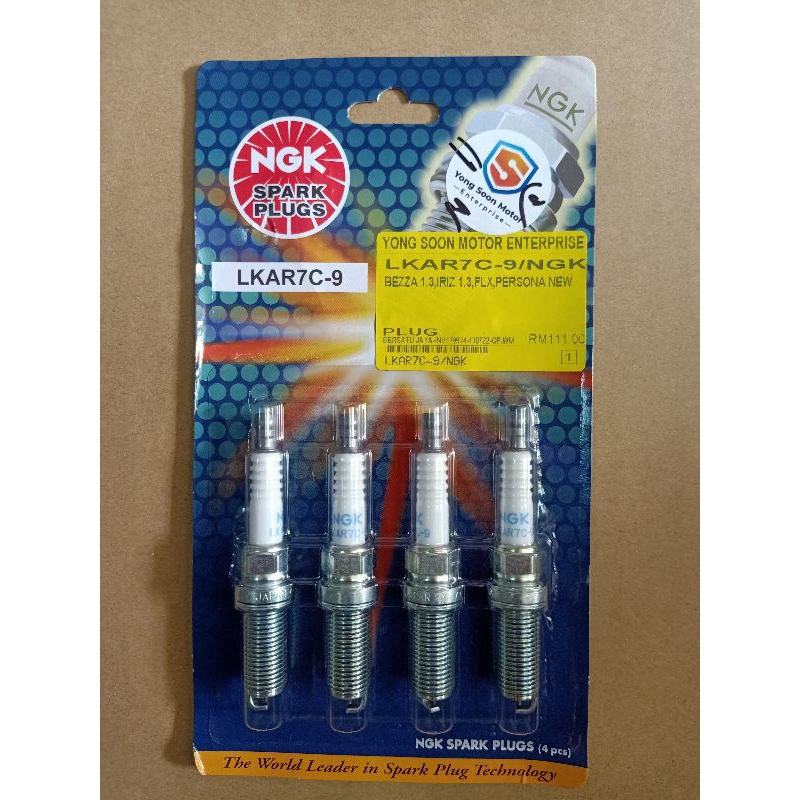ORIGINAL SPARK PLUG FOR PROTON IRIZ / PERSONA VVT / SAGA VVT LKAR7C-9 ...