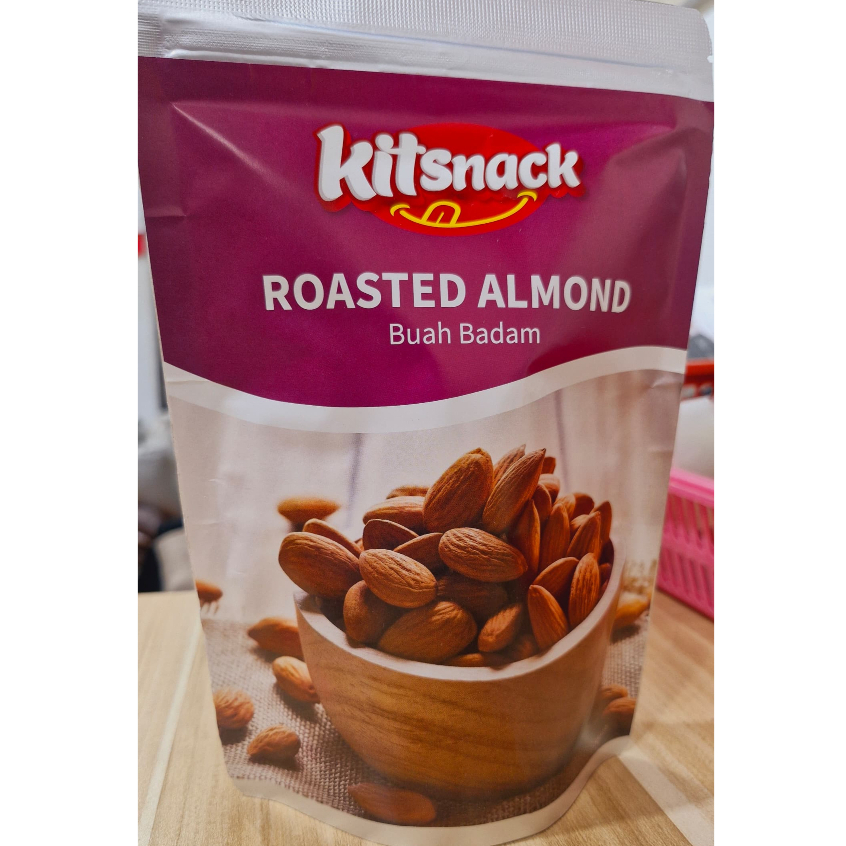 Kitsnack Roasted Almond (Buah Badam) 100gm | Shopee Malaysia