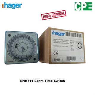 Hager EHN711 ( NEW MODEL ) 13A 24hrs Analog Time Timer switch 100% Authentic product | Shopee ...