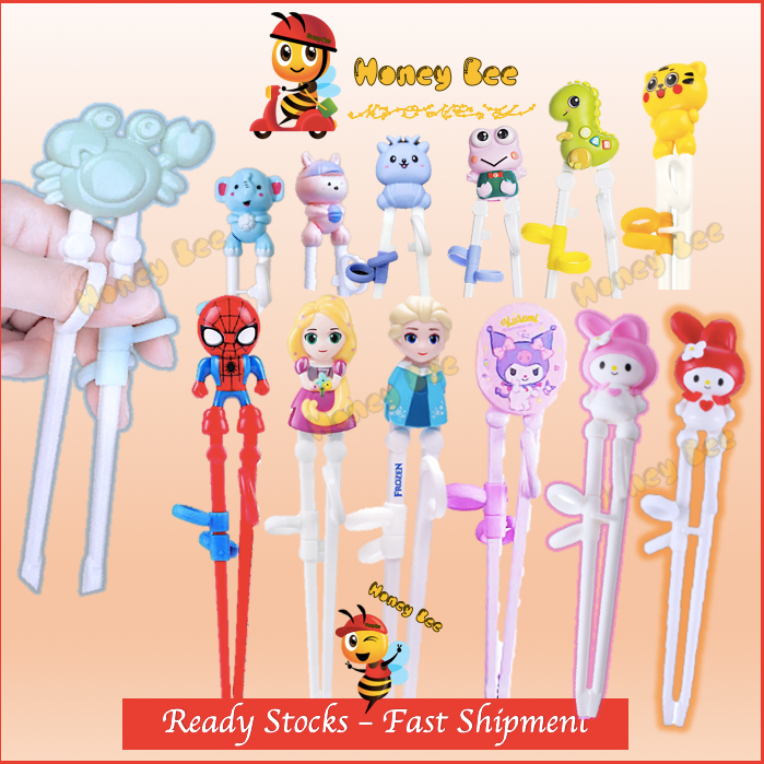 Kids Cartoon Training Chopstick Learning Toddler Beginner Baby Toddler ...