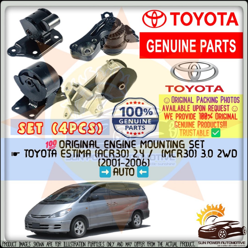 Toyota Estima ACR30 2.4 MCR30 3.0 2WD 2X4 AUTO 100% ORIGINAL TOYOTA ...