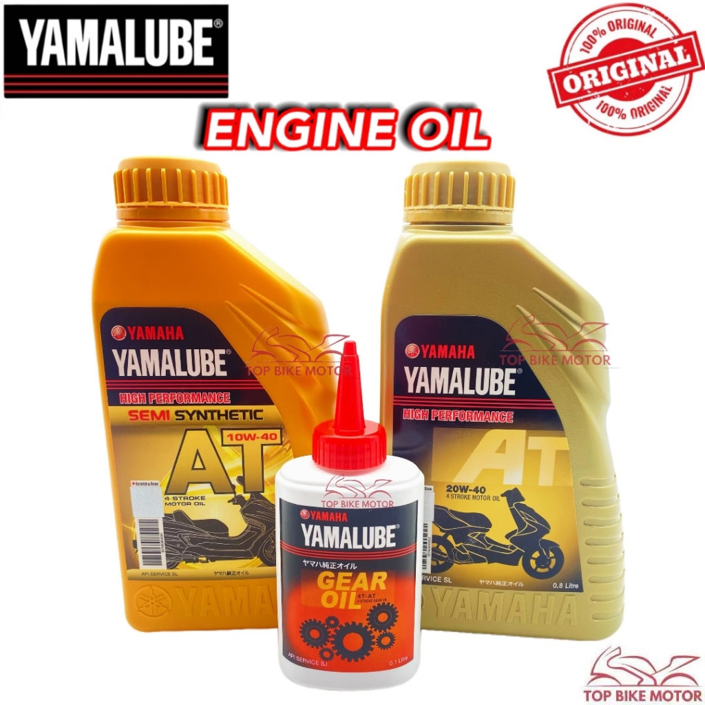 🔥100% ORIGINAL🔥 MINYAK HITAM YAMALUBE SCOOTER ENGINE OIL AT SEMI ...