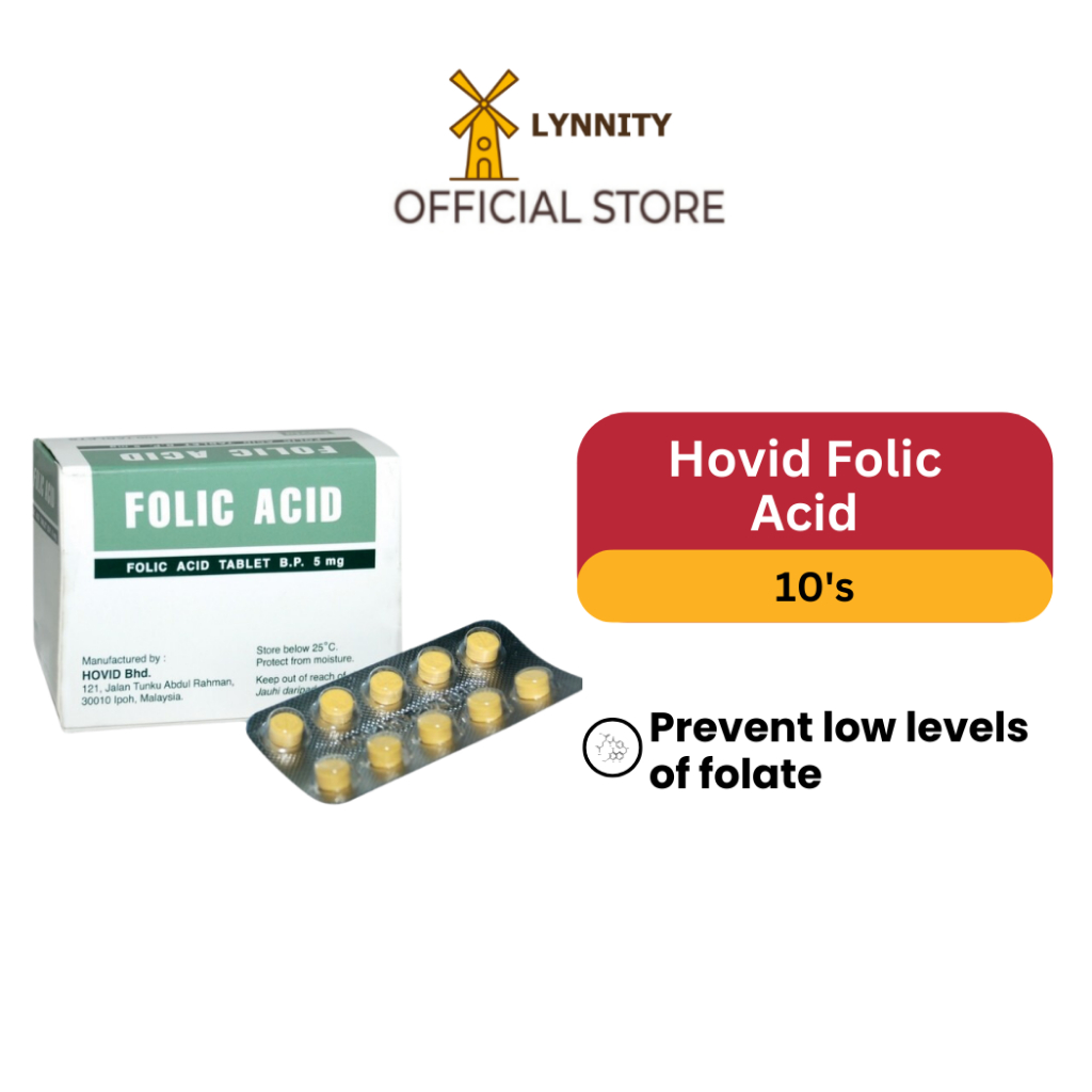 Hovid Folic Acid 5MG 10'S | Shopee Malaysia
