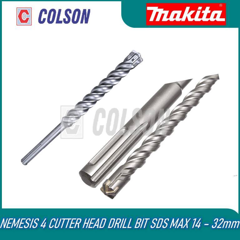 COLSON MAKITA SDS MAX Drill Bit B-19990 18X200mm/340mm Nemesis 4 cut ...