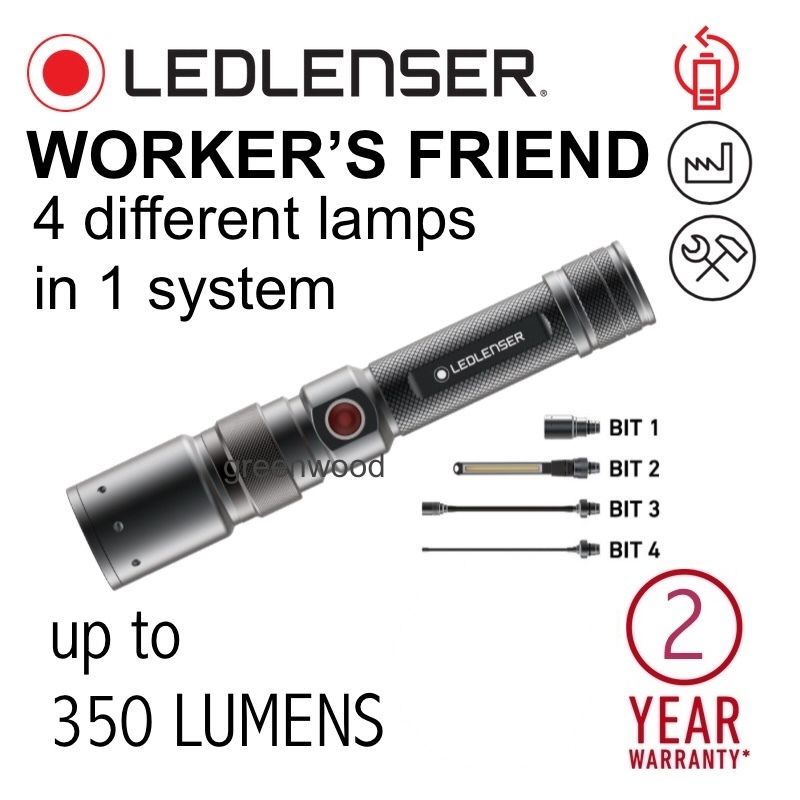 WORKER‘S FRIEND LEDLENSER RECHARGEABLE Work Light - up to 350 Lumens ...