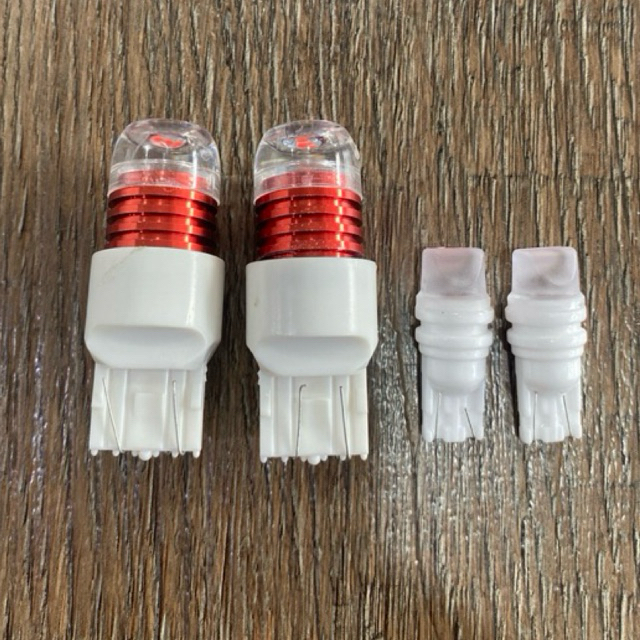 2pc T20 T10 Bulb LED Red T20 Merah Lampu Albino T20 Double Pin Lampu ...