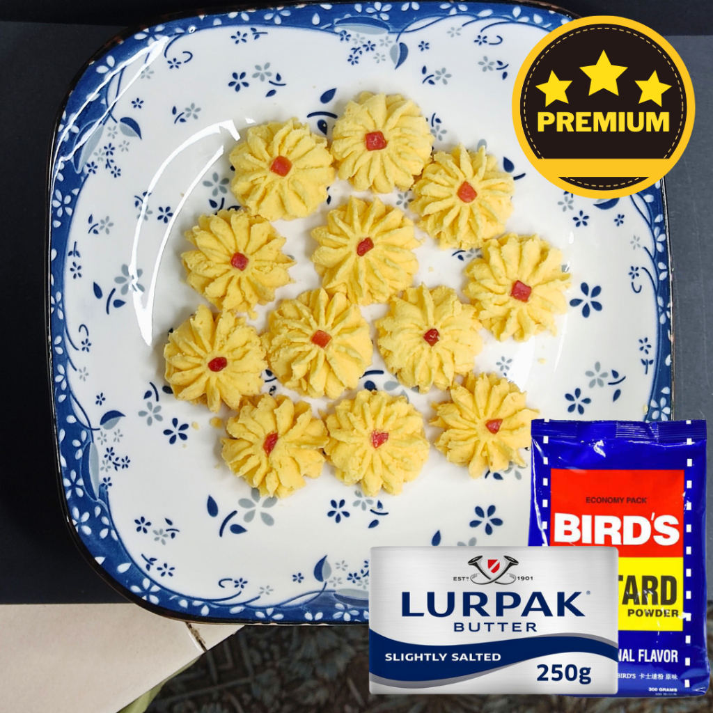 Homemade Kuih Semperit PREMIUM Klasik Kastard Tradisional Ceri Merah ...