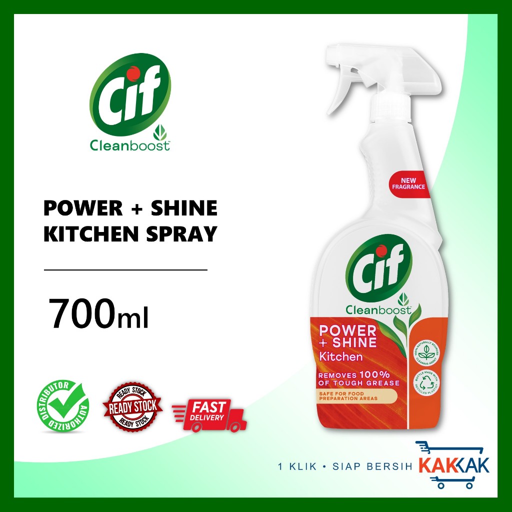Cif Cleanboost Kitchen Cleaner Spray 700ml | Shopee Malaysia