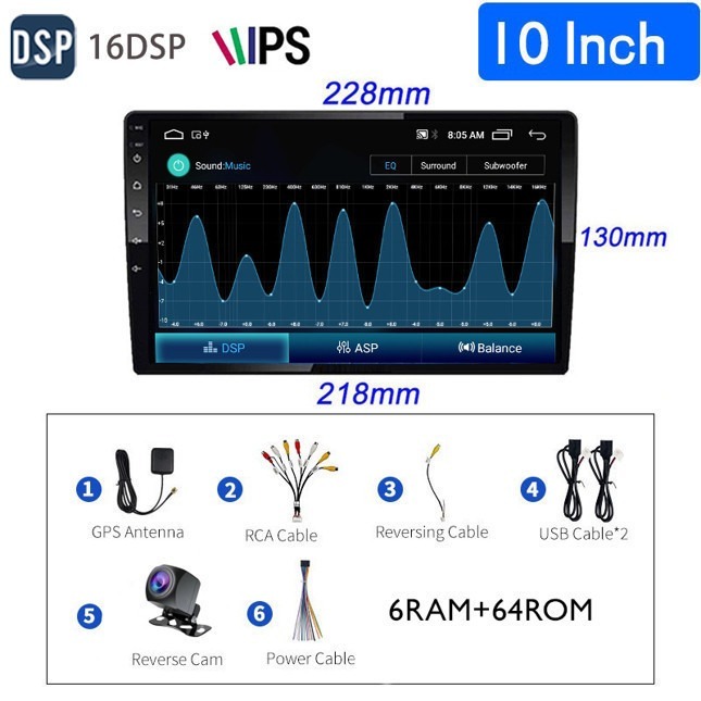 💥With Cooling System💥 [6GB RAM+64GB ROM] Alpine Style Android Player 9 ...