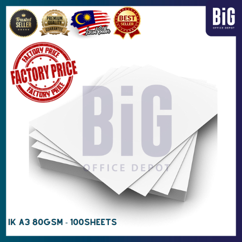 【READY STOCK | 500SHEETS】IK YELLOW COPPIER PAPER A4 A3 A5 70GSM | IK ...