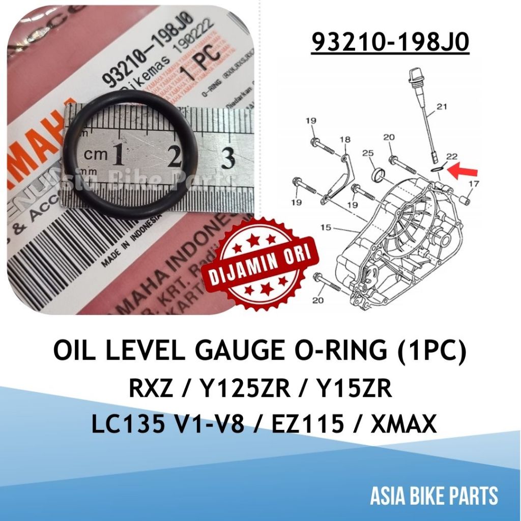 Yamaha Original RXZ / Y125ZR / Y15ZR / LC135 / EZ115 XMAX Oil Plug Oil ...